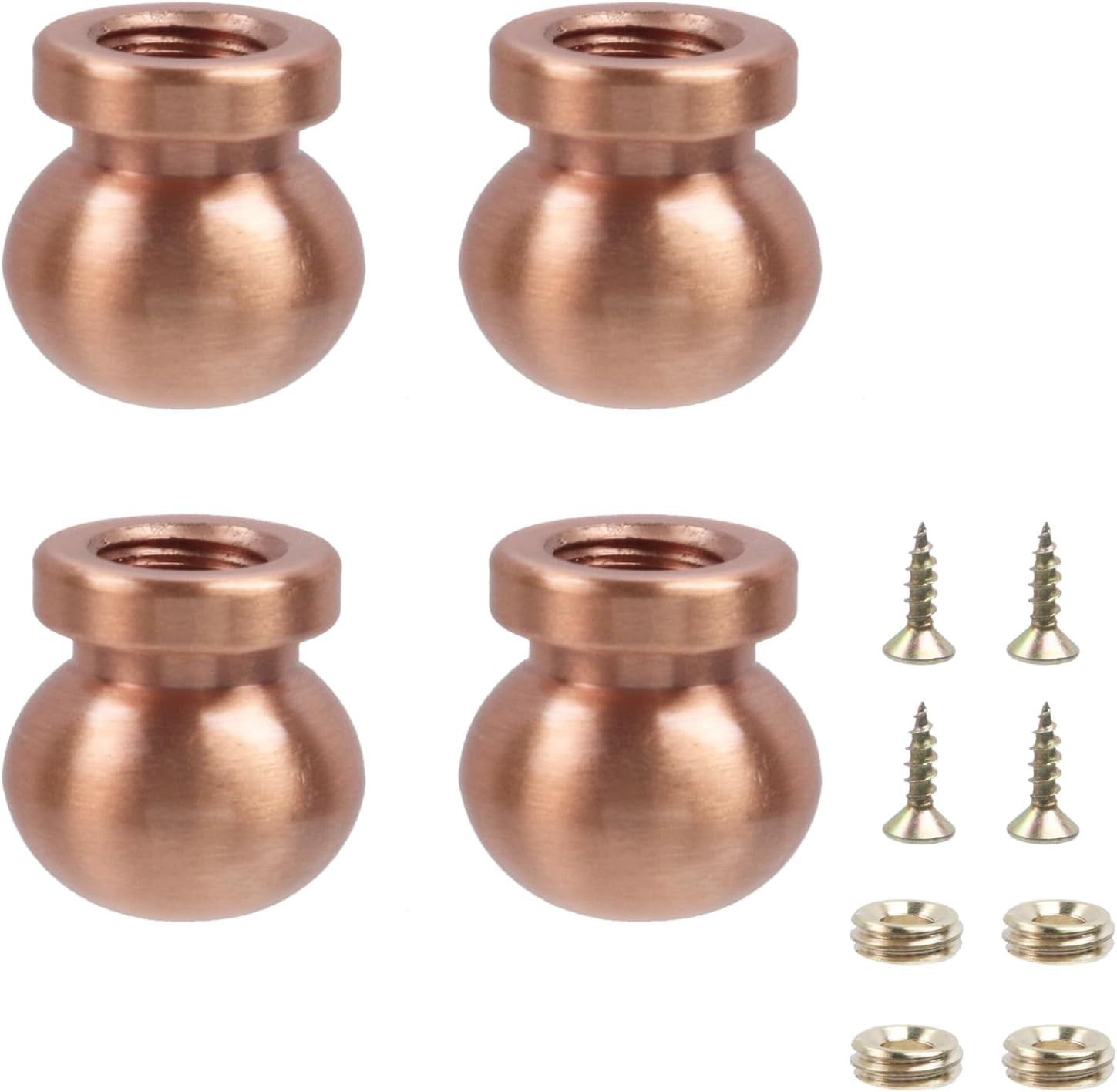4Pcs Copper Cutting Board Feet,Chopping Board Feet Set,Stainless Steel ...