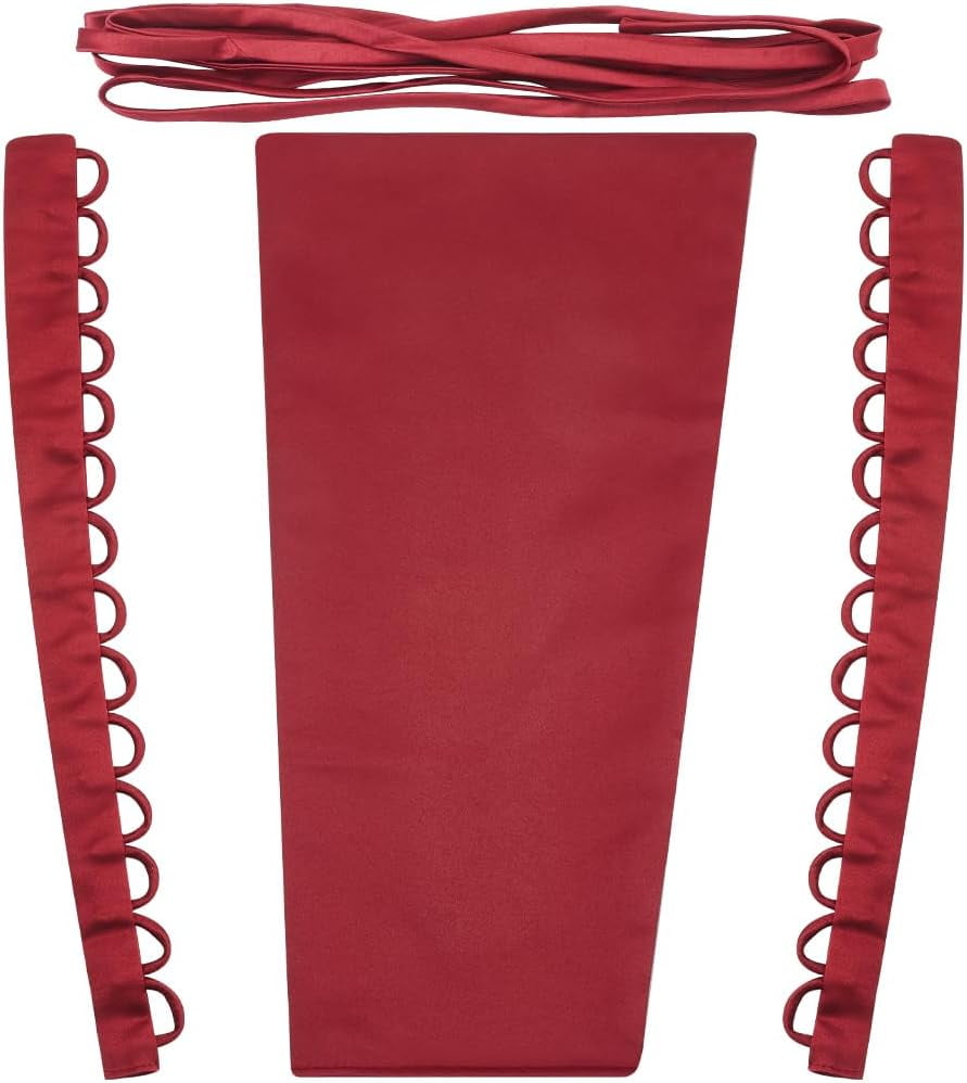 4Pcs Corset Back Kit Cloth Satin Lace Up Panel Extender Zipper ...