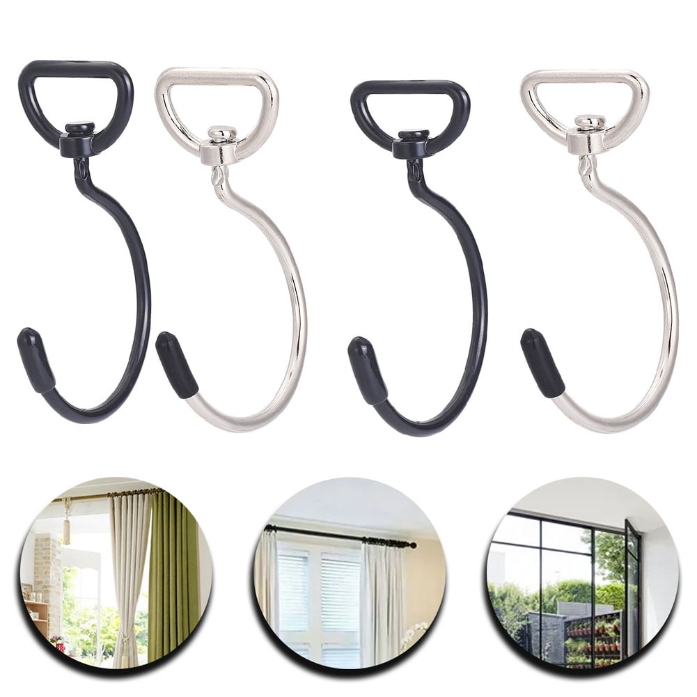 4Pcs Curtain Hooks Strong Load-bearing Polished Surface Not Easily ...
