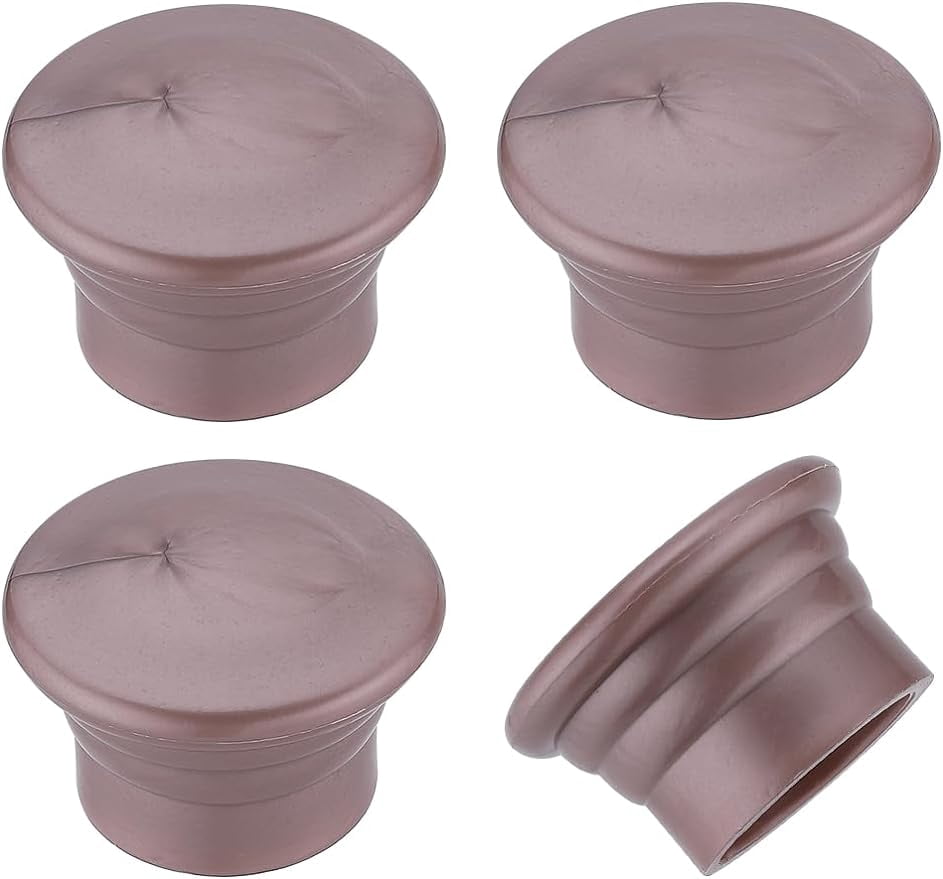 4Pcs Curtain Pole End Plug Curtain Finials Ends Rod Covers 28mm Plastic ...
