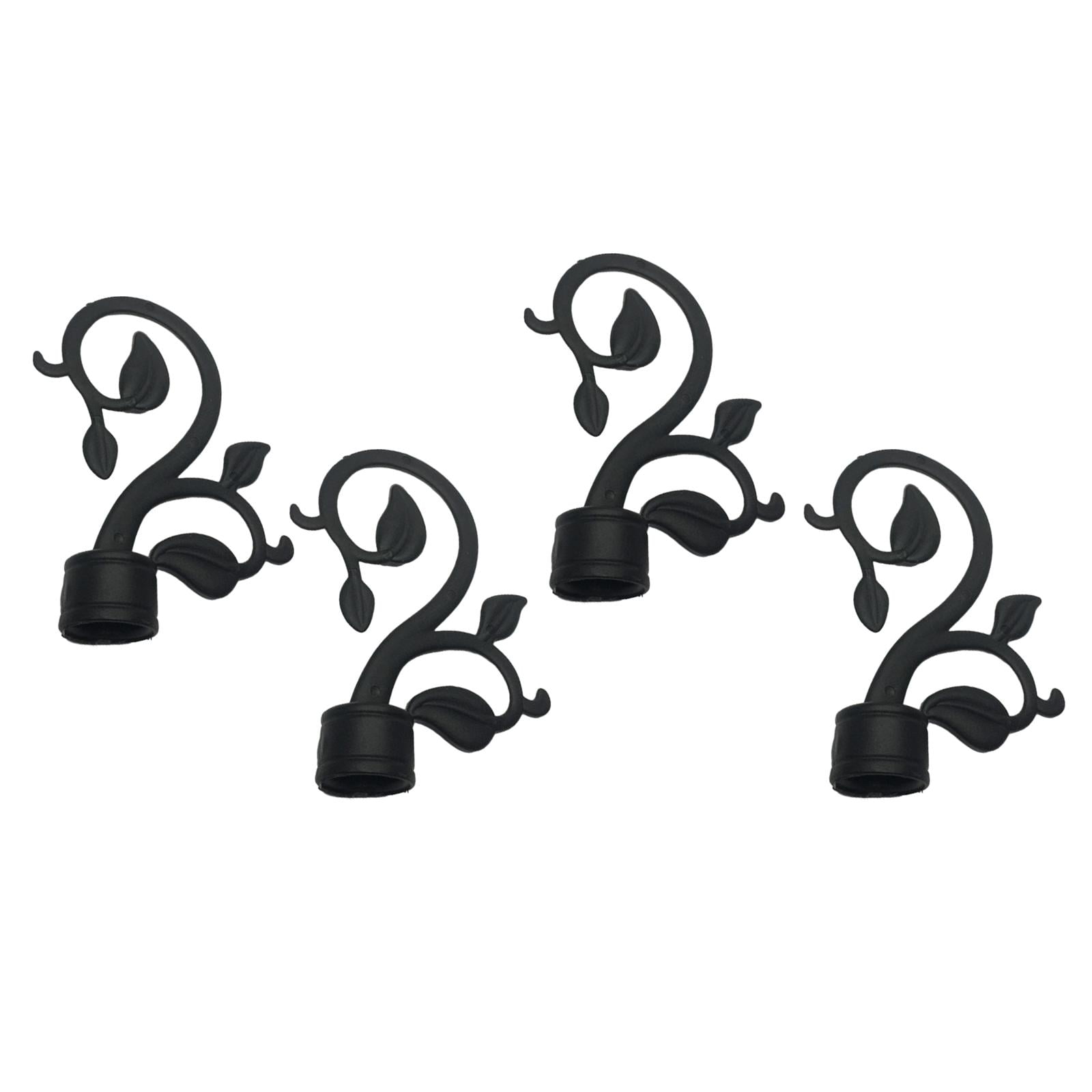 4Pcs Curtain Rod End Caps Curtain Finials Curtain Rod Finials Durable ...