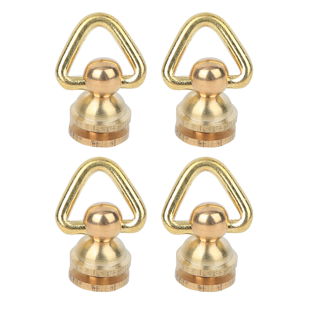 4Pcs D Ring Rivet Studs Screw Metal Round Head Chicago Stud Screw 360 ...