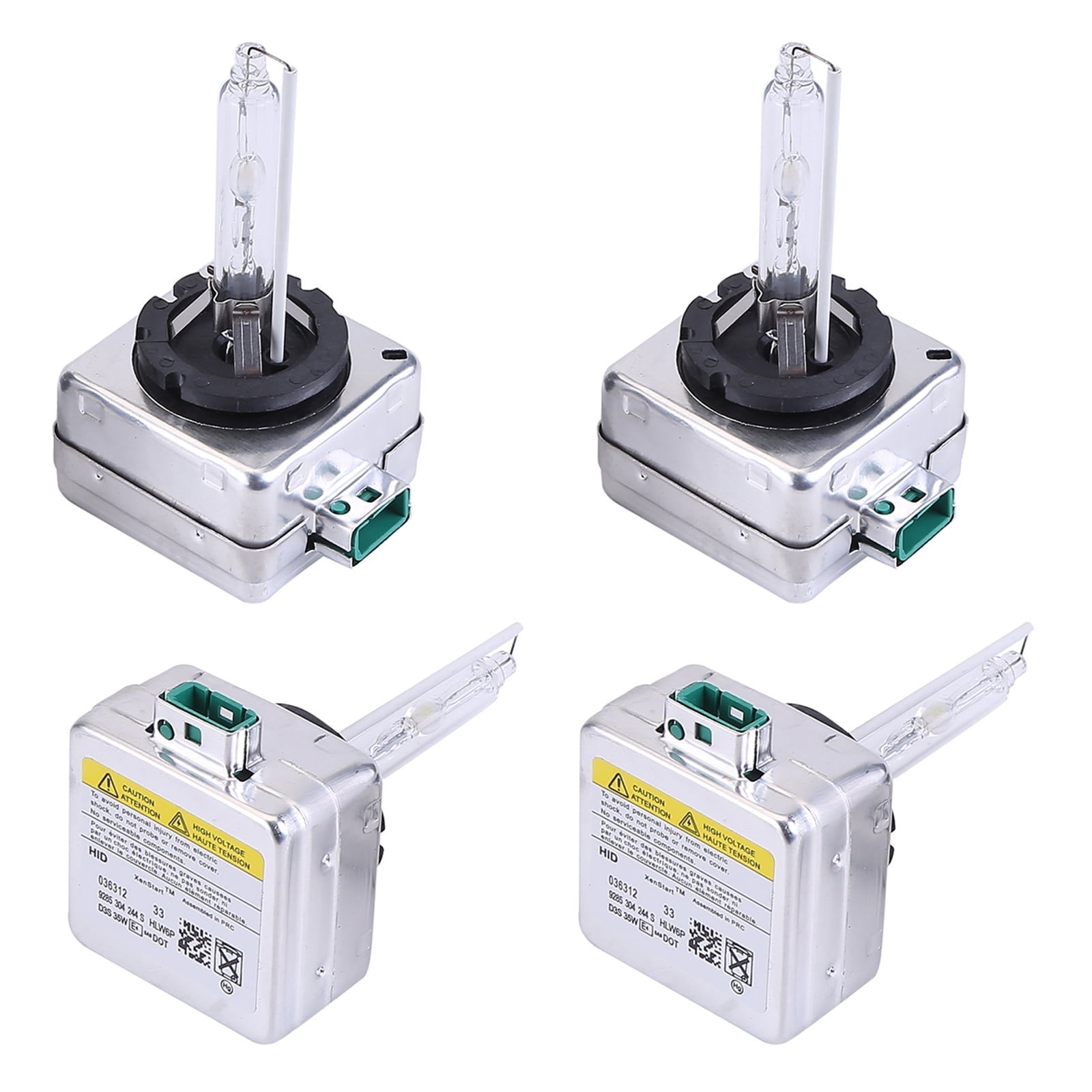 4Pcs D3S Xenon Bulb 6000K 35W 85V HID Headlight Bulbs D3S Xenon ...