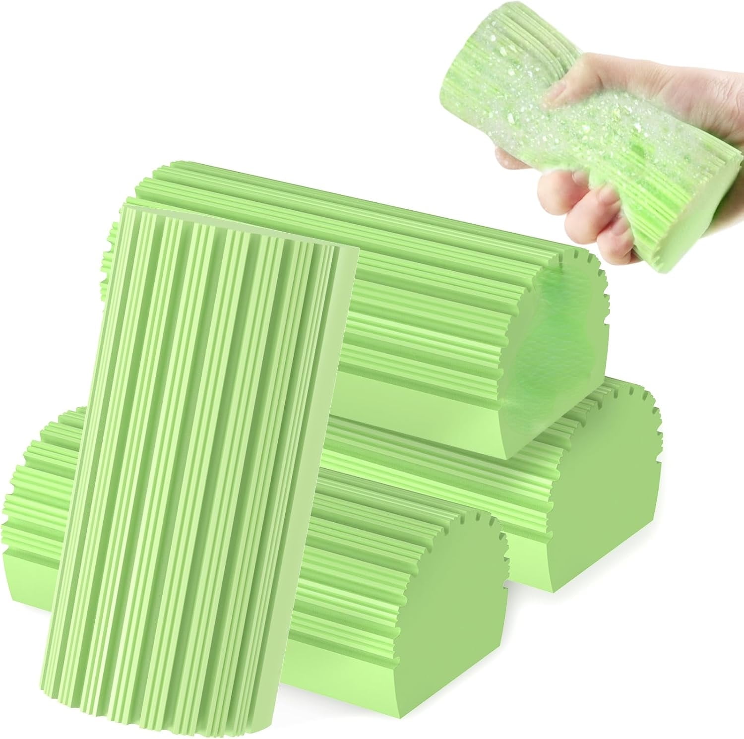 4Pcs Damp Dusting Sponge Duster, Household Clean Sponges Duster for ...