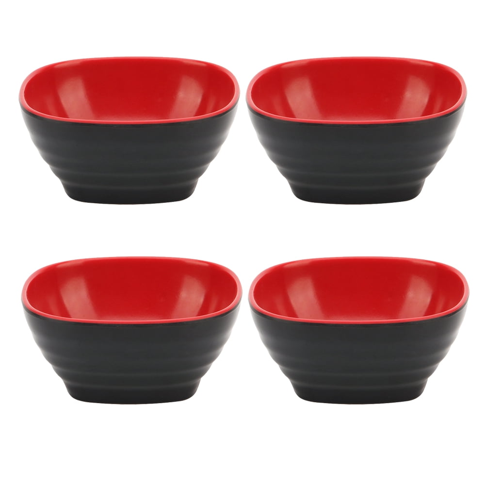 4Pcs Dipping Sauce Bowls Square Soy Sauce Dishes Sauce Bowls Small ...