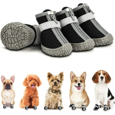 Small Dog Boots Puppy Anti-Slip Shoes Pet Protective Rain Snow Booties ...