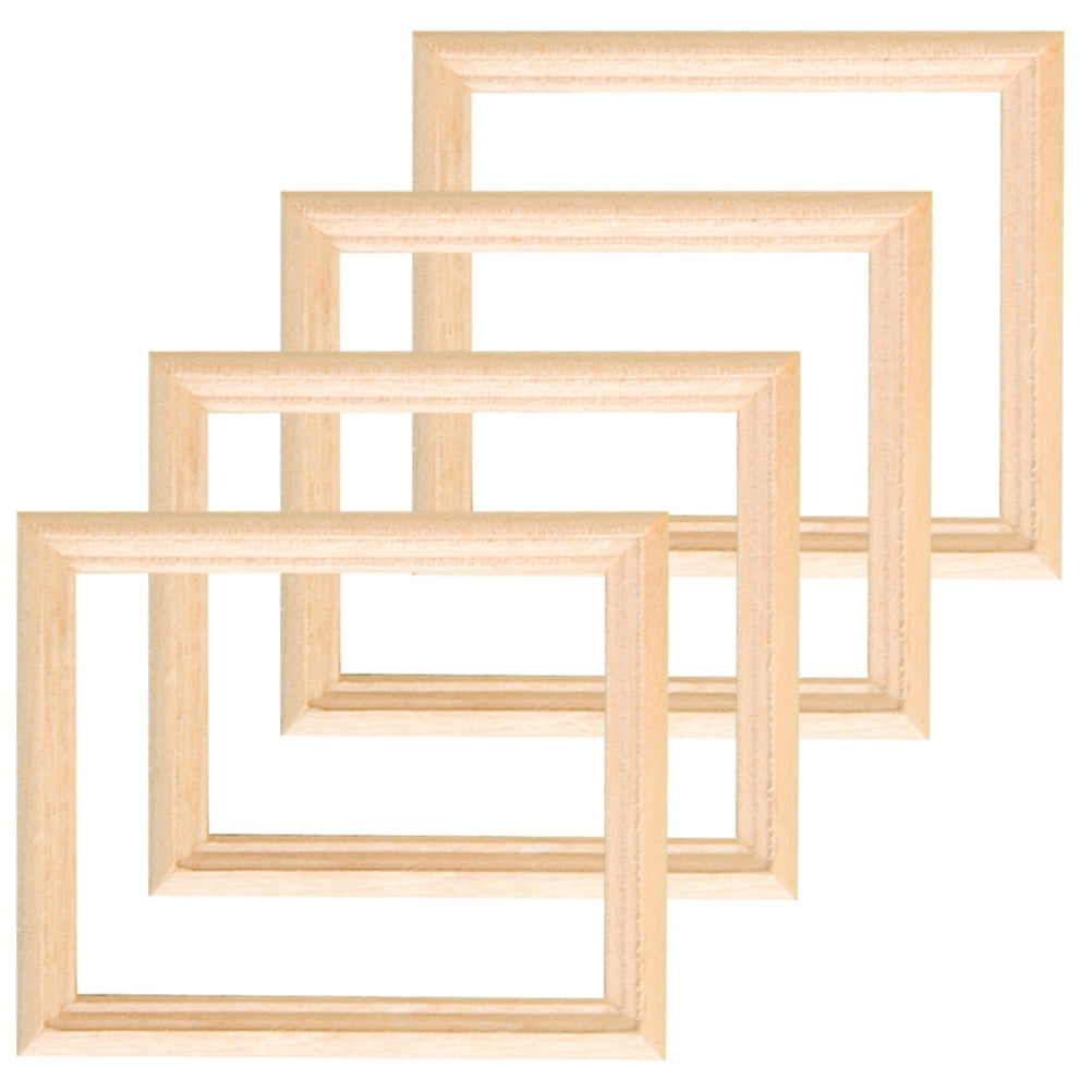 4Pcs Doll House Mini Frames Picture Frames DIY Photo Frames Crafts Doll ...