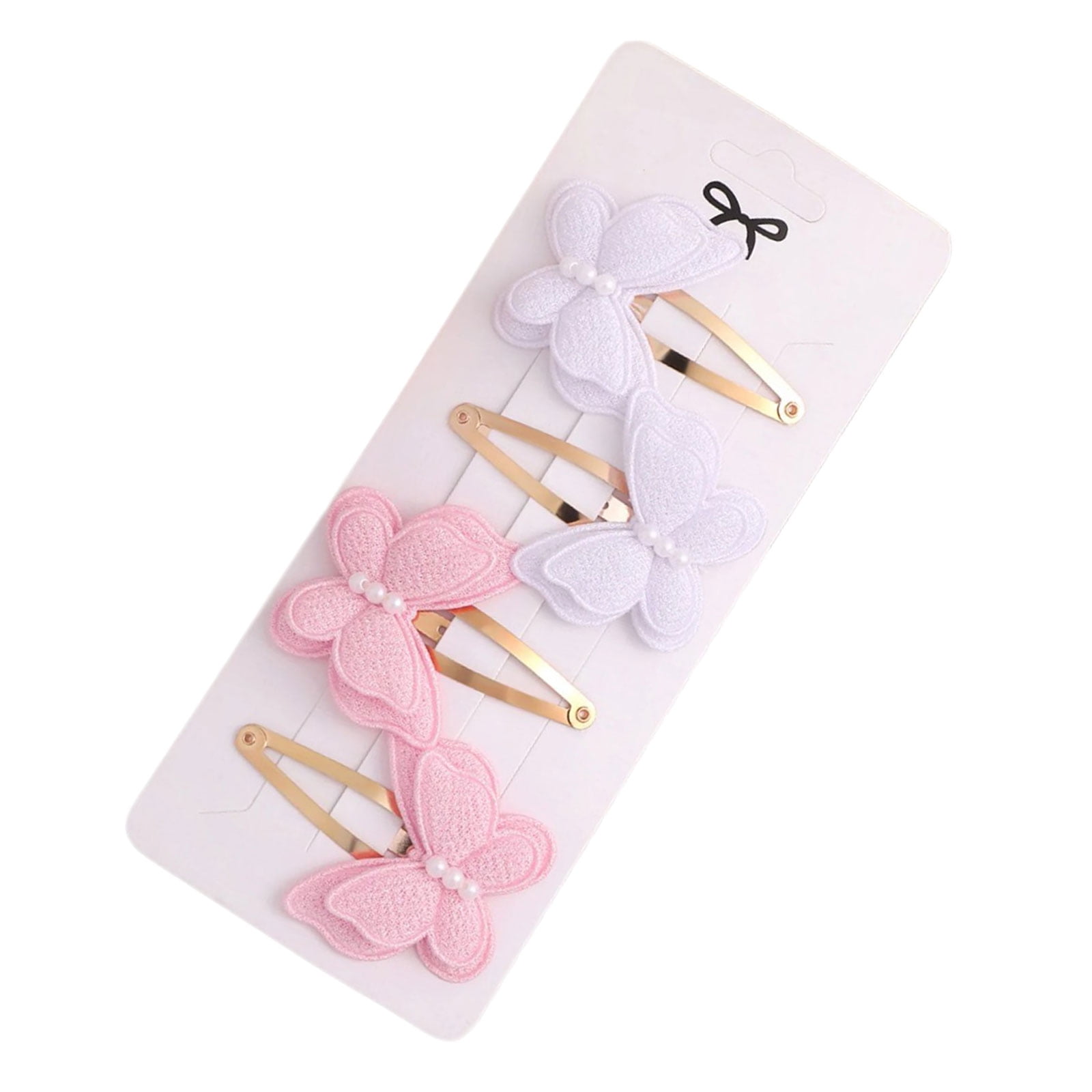 4Pcs Double Layer Bows Hair Clip For Women And Girls Metal Barrette ...