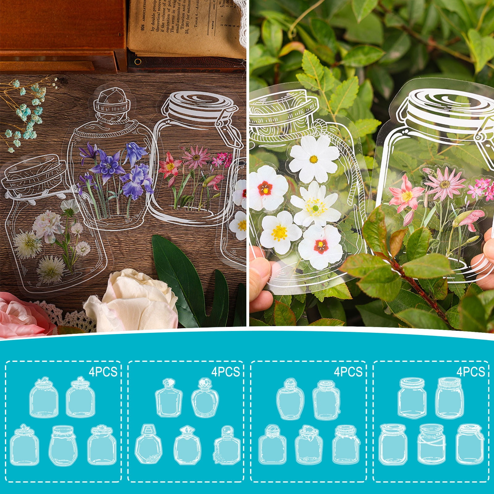 4Pcs Dried Flower Bookmark under $5! Kadlawus Pressed Flower Bookmark ...