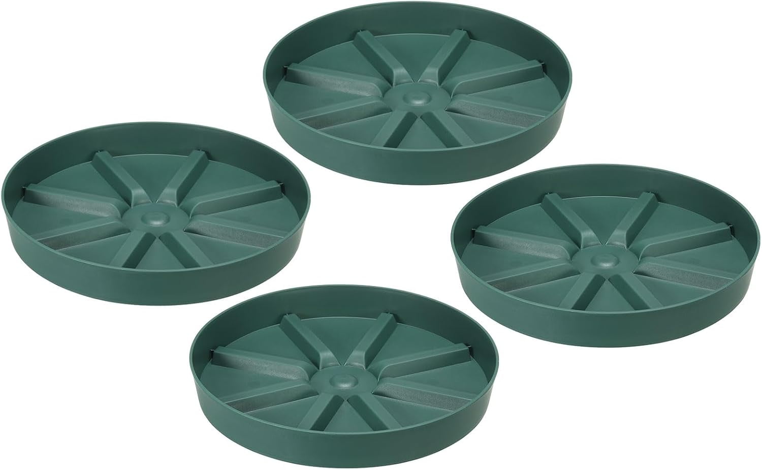4Pcs Durable Plastic Round Flower Pot Drip Tray Thicker Anti-Rot Root ...