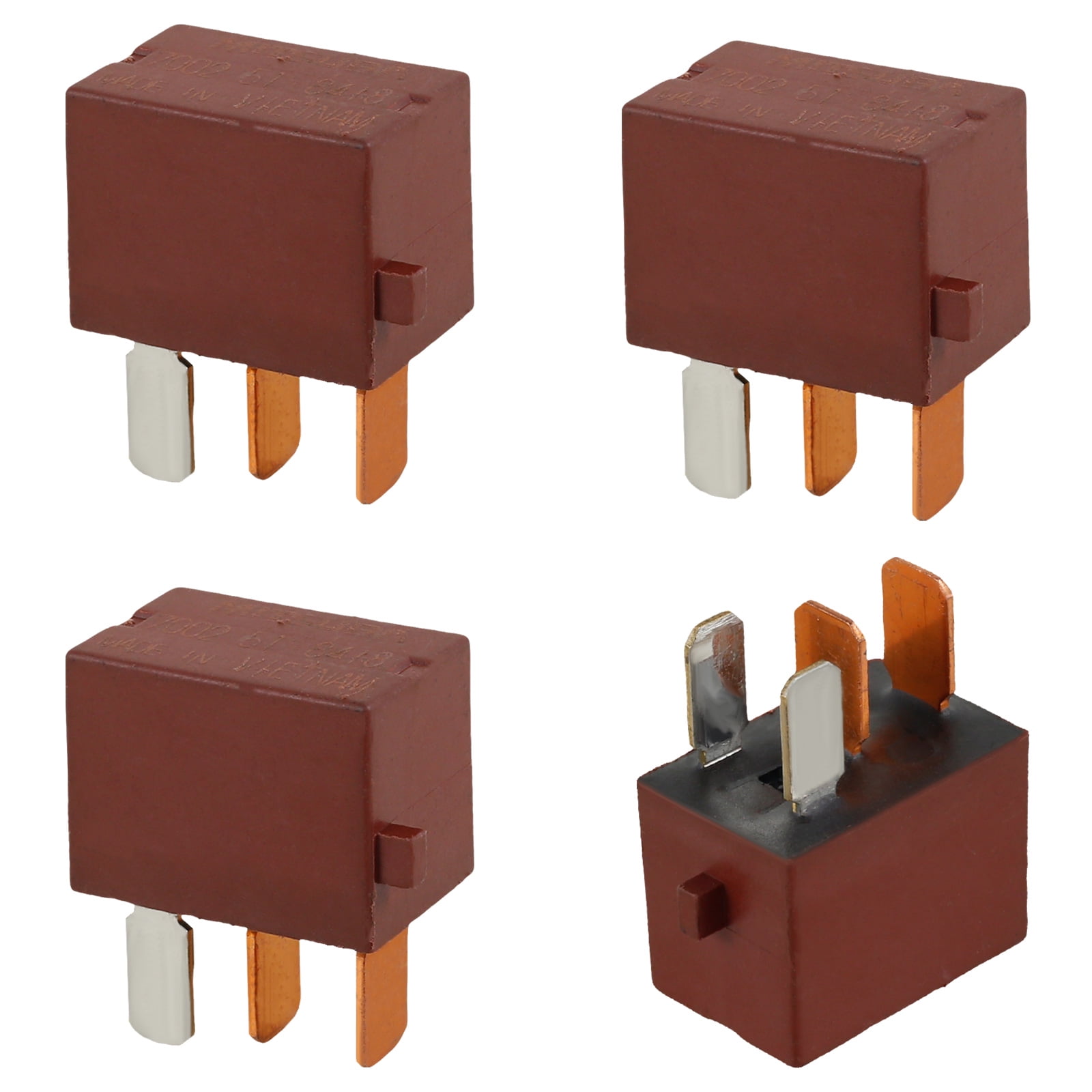 4Pcs ECM Power Relay Replacement 4 Pins Plastic Automotive Relay ...