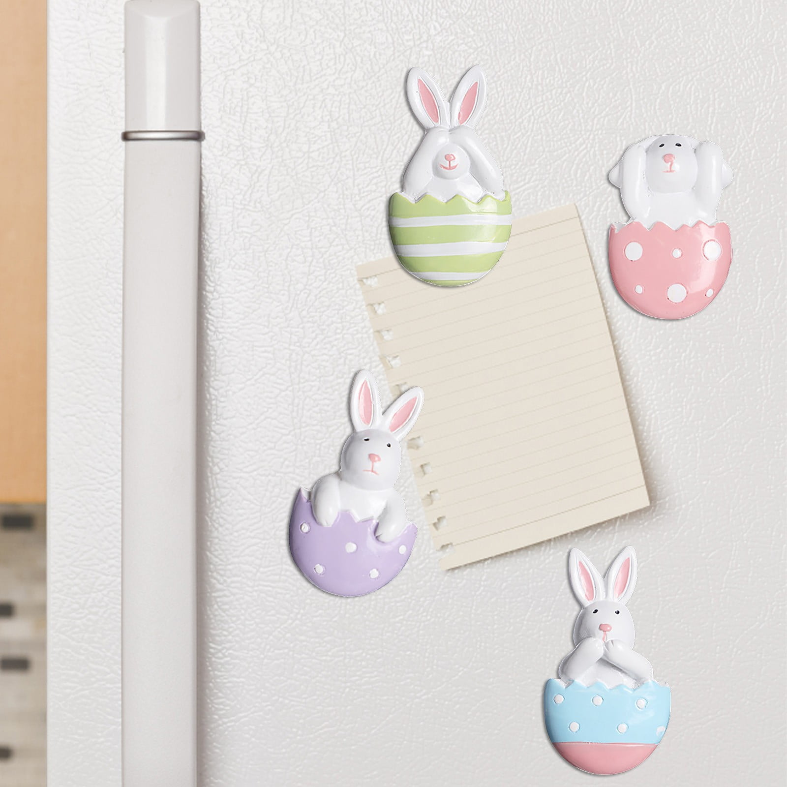 4Pcs Easter Refrigerator Magnets,Refrigerator Magnets for Kids,Cute Animals Fridge Magnet for ...