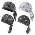 4Pcs Elastic Cycling Sports Cap Cooling Headscarf Cap Set Bandana ...