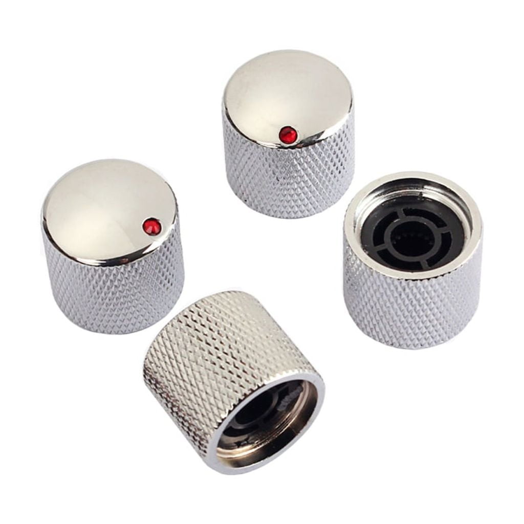 4Pcs Electric Guitar Bass Knobs Volumes Tone Control Knobs ...