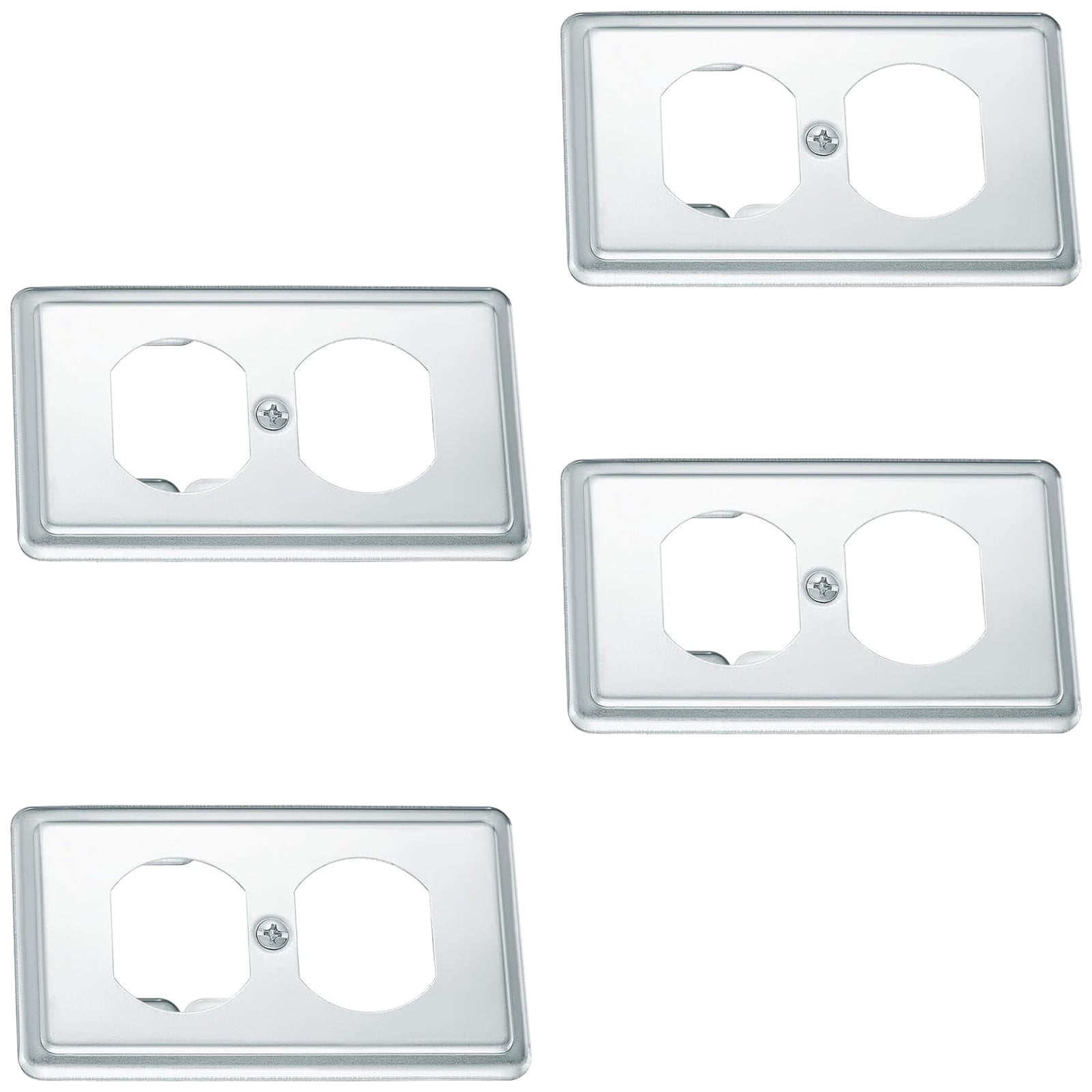 4Pcs Electrical Receptacle Wall Plate Wall Panel Light Switches Socket ...