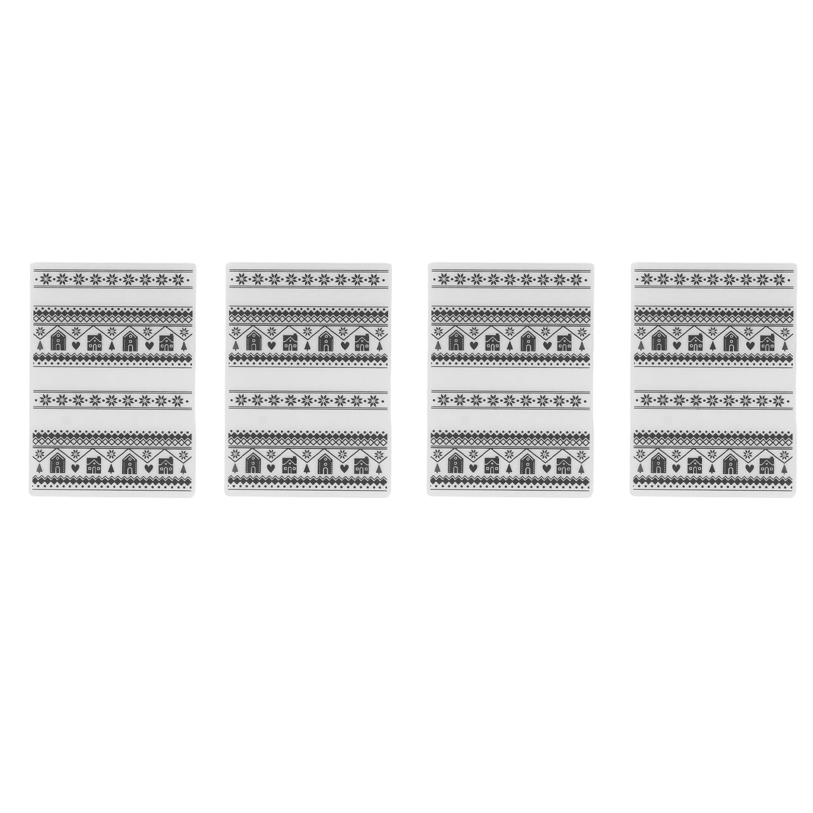 4Pcs Embossing Template Practical Cute Patterns Relief Design DIY Craft ...