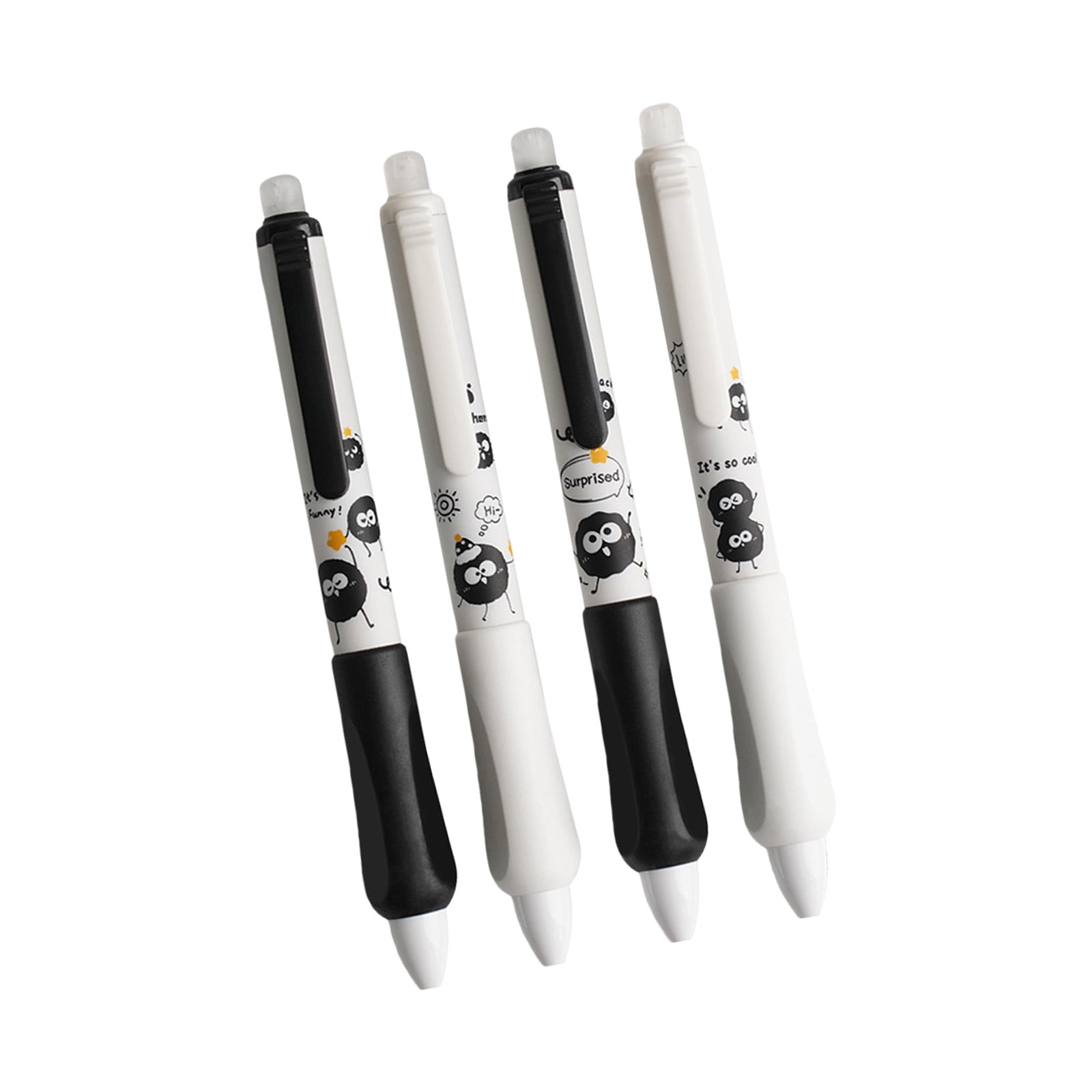4Pcs Erasable Retractable Gel Pen Ergonomic Triangular Grip Erasable ...