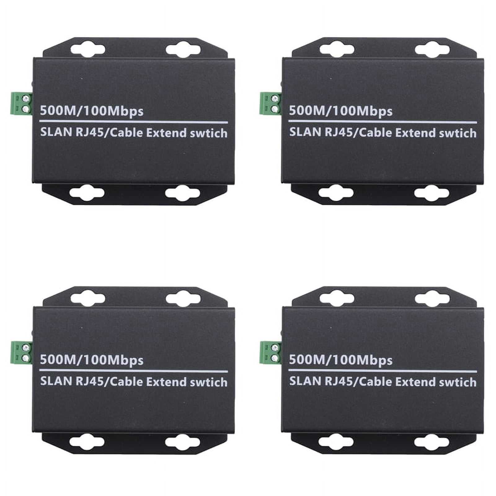 4Pcs Ethernet IP Extender over Coax HD Network Kit EoC Coaxial Cable ...
