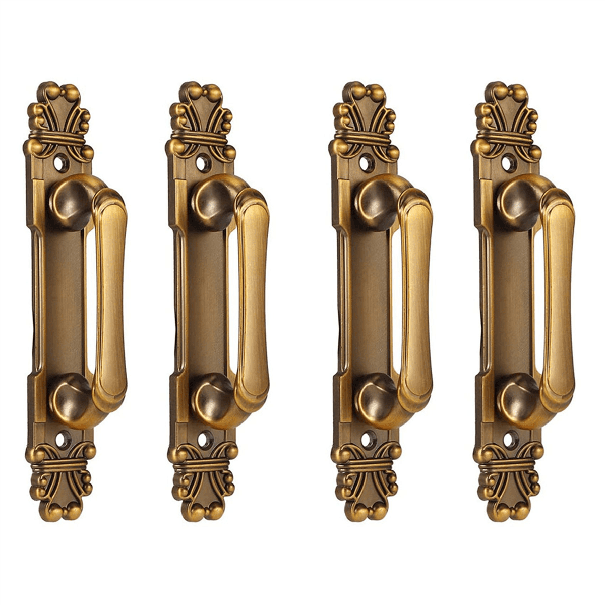 4Pcs European Style Door Handle,Door Pull Handle, Metal Sliding Door ...