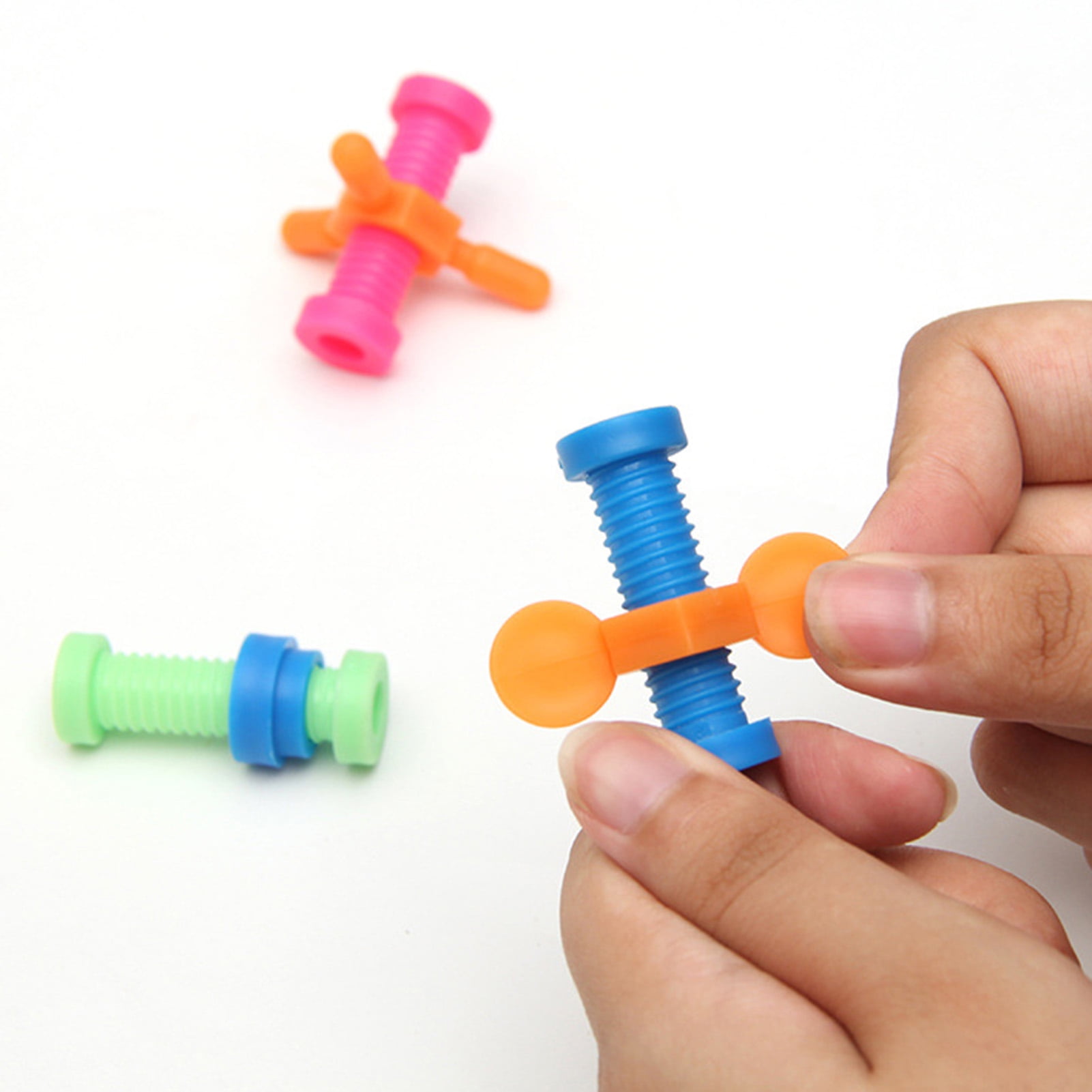 4Pcs Fidget Pencil Toppers Pocket-sized Colorful Rotatable Screw ...