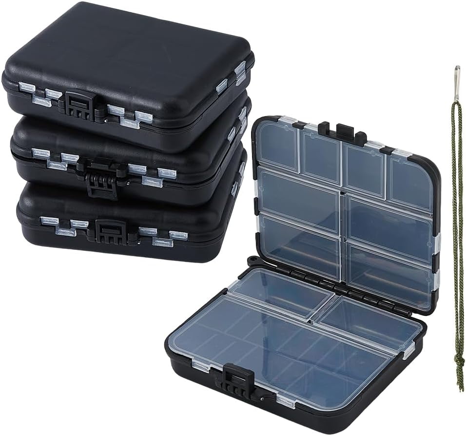 4Pcs Fishing Tackle Box Organizer Multi-Compartment Fishing Tackle Box ...
