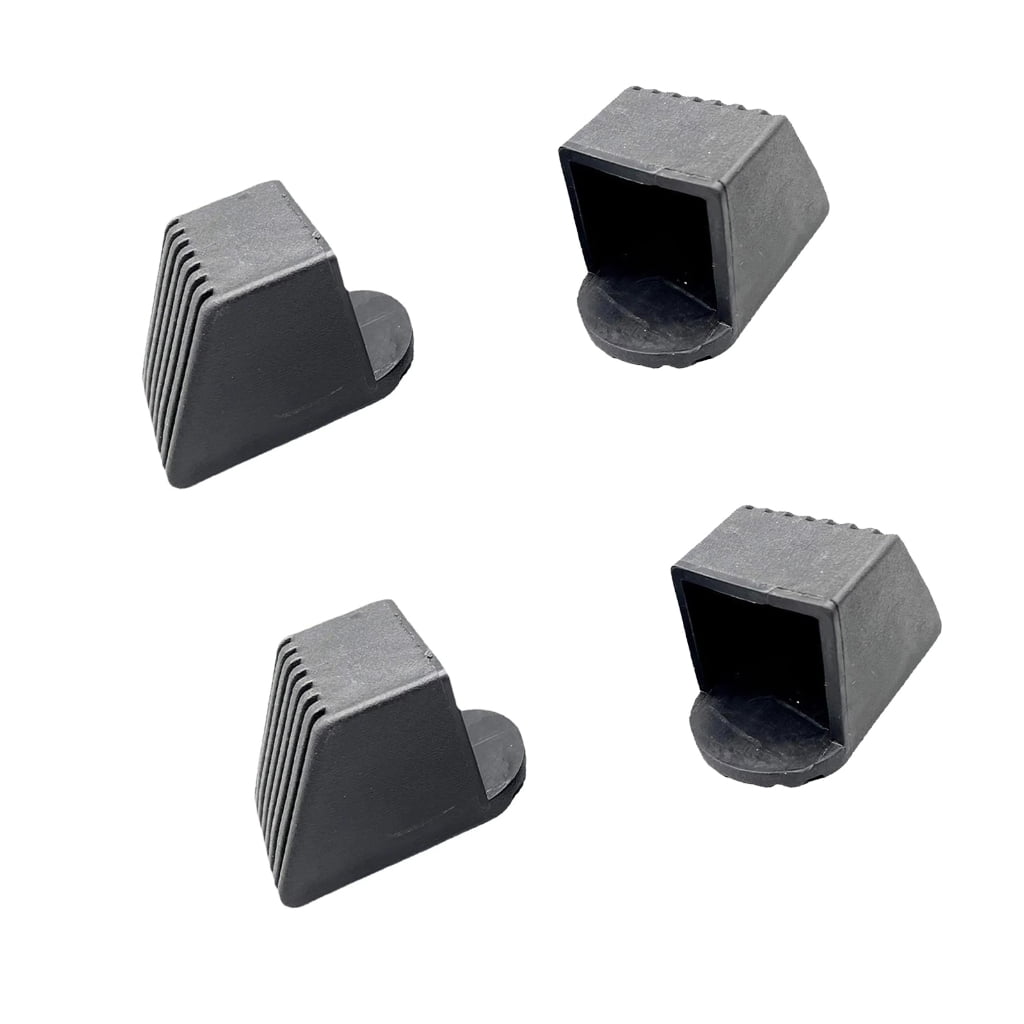 4Pcs Fitness Equipment End Caps Foot Cover Protectors Plastic Square ...