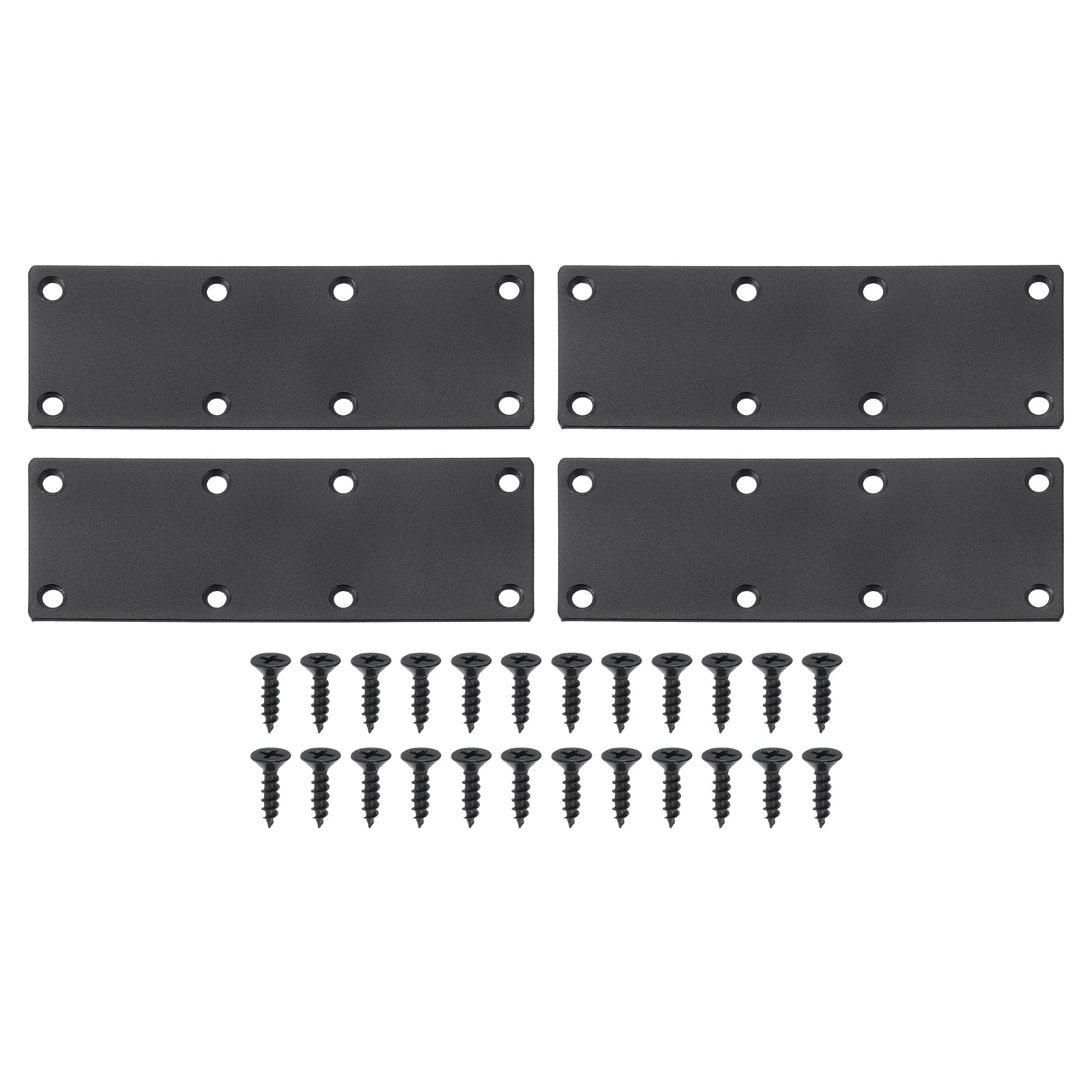 4Pcs Flat Straight Brace Brackets, 140mmx48mm Mending Bracket Plate 2mm ...