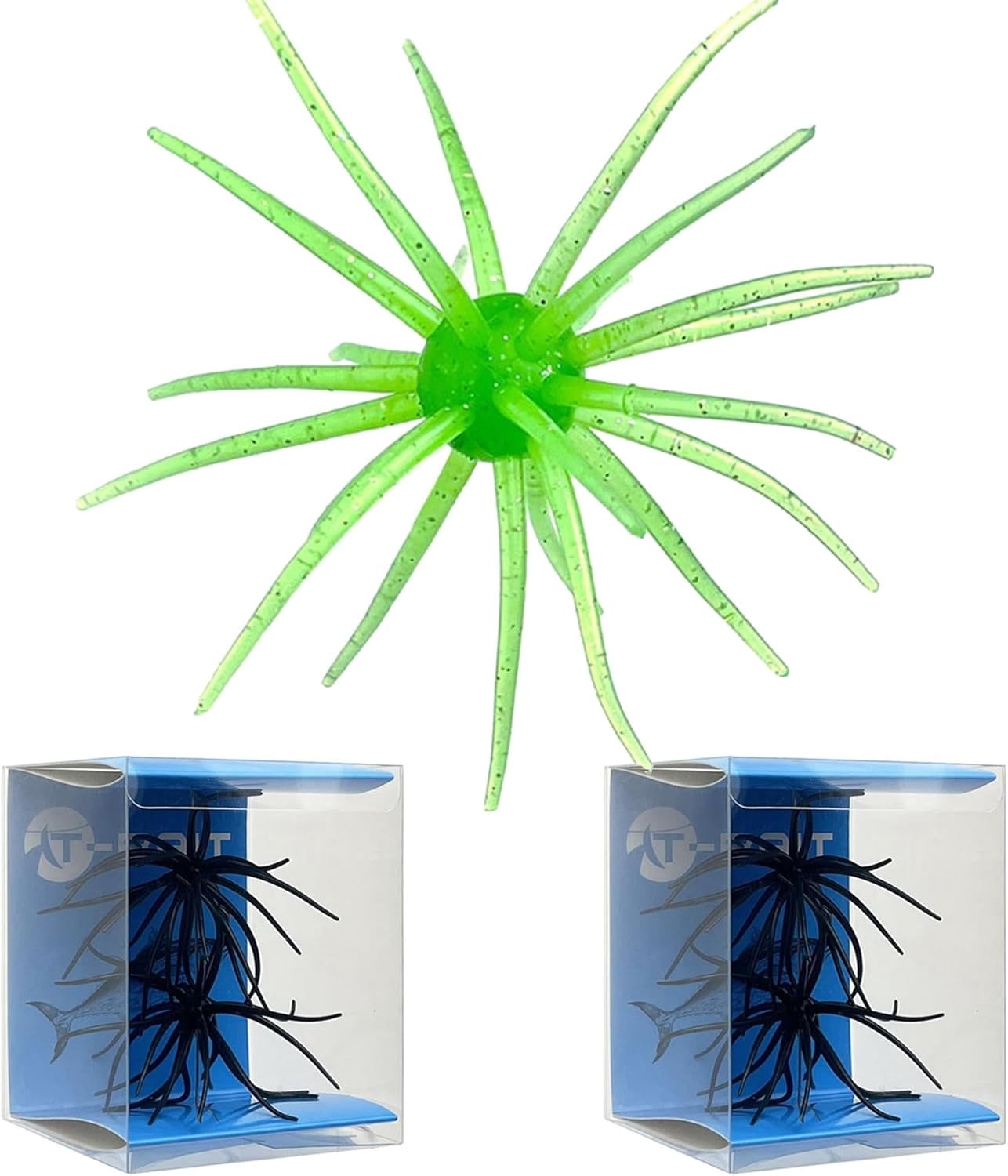 4Pcs Floating Sea Urchin Soft Lure | Tentacle Creature Lure, 1.57" TPR ...