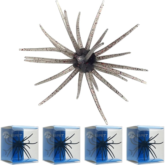 4Pcs Floating Sea Urchin Soft Lure | Tentacle Creature Lure, 4.33" & 3. ...