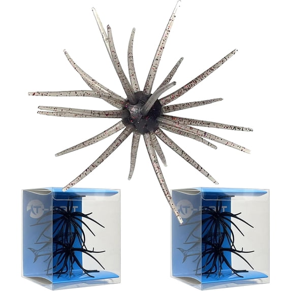 4Pcs Floating Sea Urchin Soft Lure | Tentacle Creature Lure, 4.33" & 3. ...