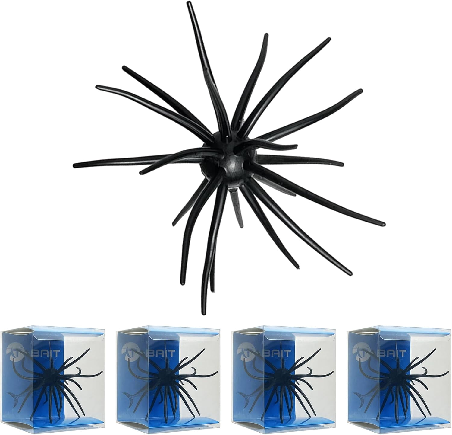 4Pcs Floating Sea Urchin Soft Lure | Tentacle Creature Lure, 4.33" & 3. ...