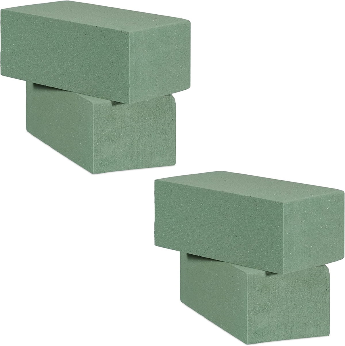 4Pcs Floral Foam Blocks,Casewin Green Wet Dry Flower Foam Plant Foam ...