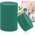 4Pcs Floral Foam Round 3.15" Small Green Wet Dry Flower Foam Blocks ...