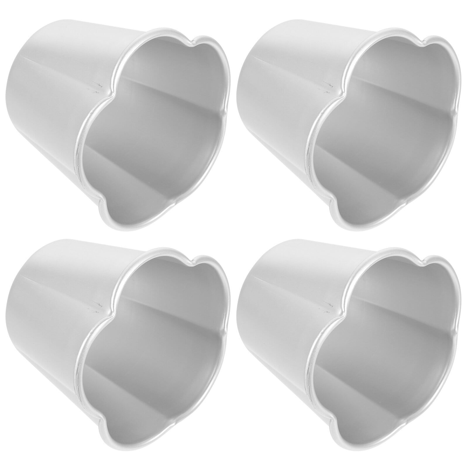 4Pcs Flower Pudding Molds Cake Molds Cupcake Muffin Cups Tools for ...