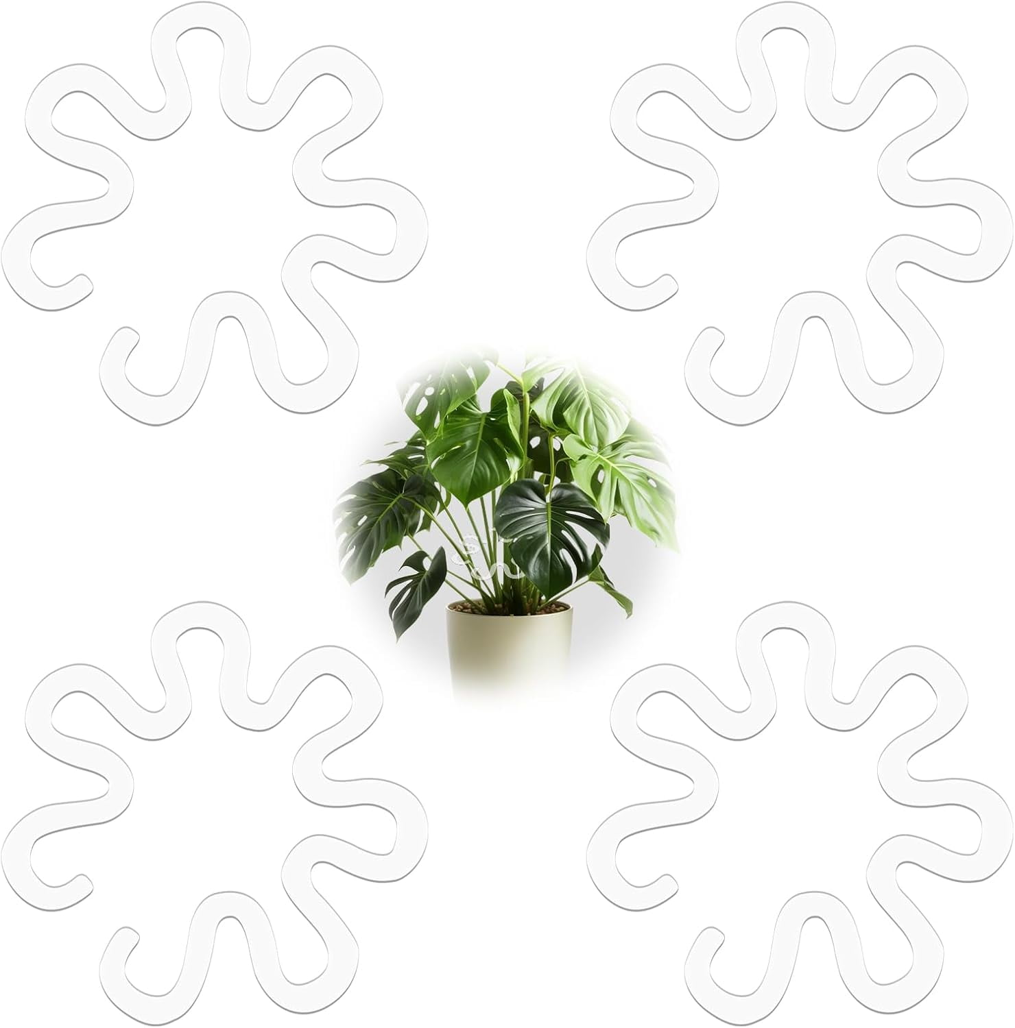 4Pcs Flower Shape Plant Stem Support, Plant Life Support Supplies ...