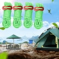 4Pcs Fluorescent Green Tent Guide Rope Tent Camping Reflecting Guy Rope ...