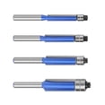 4Pcs Flush Trim Router Bit Woodworking Milling Cutter for Bearing Bit ...