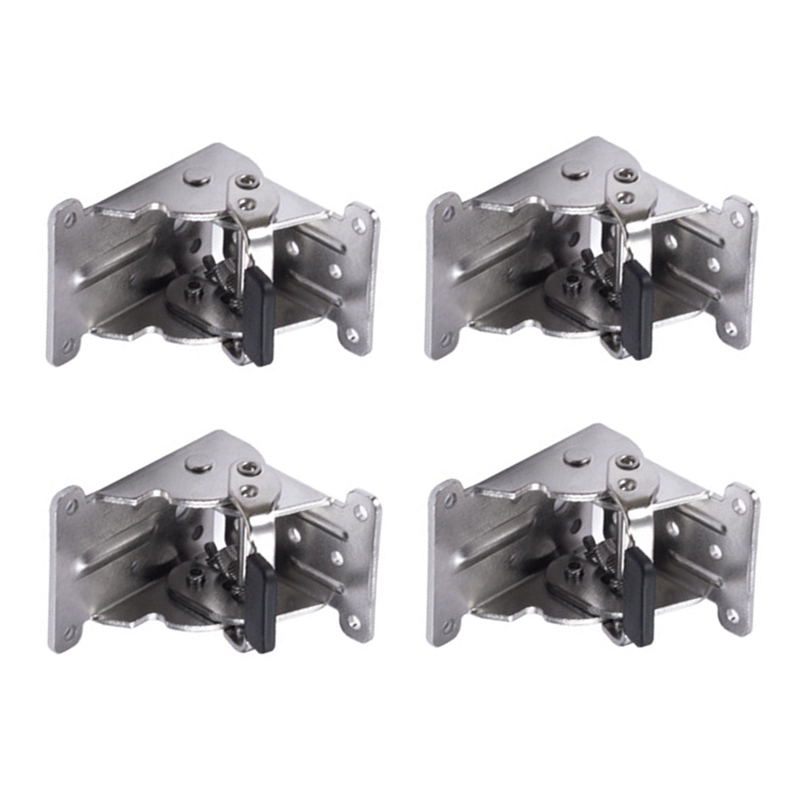 4Pcs Foldable Lock Hinge 90 Degrees Folding Hinge Bracket Extension ...