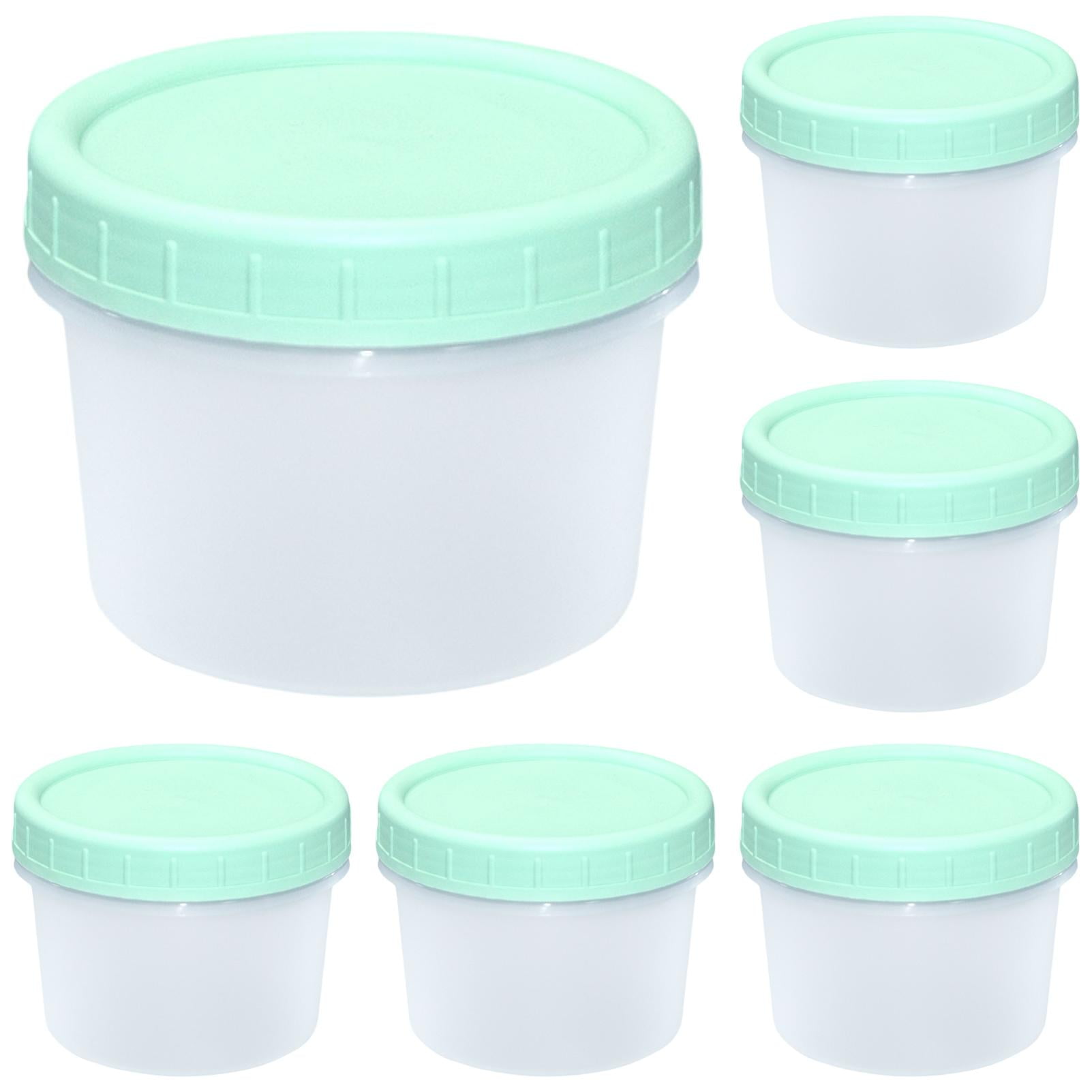 4Pcs Food Storage Container, Freezer Storage Container, with Rotating ...