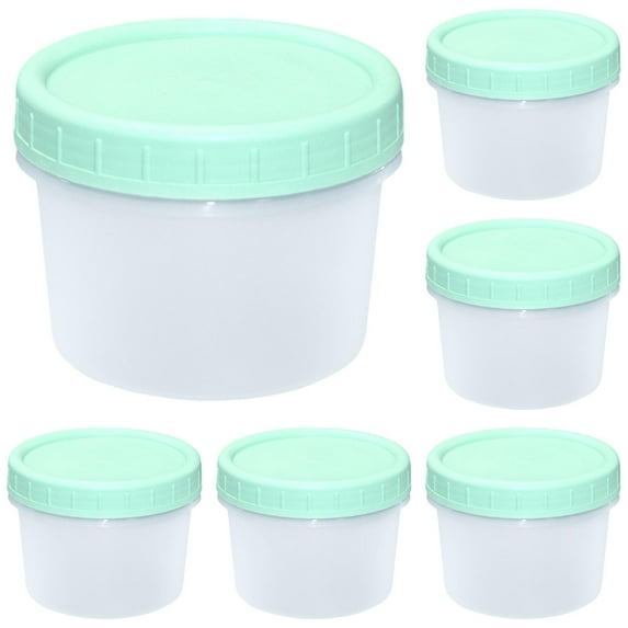 4Pcs Food Storage Container, Freezer Storage Container, with Rotating ...