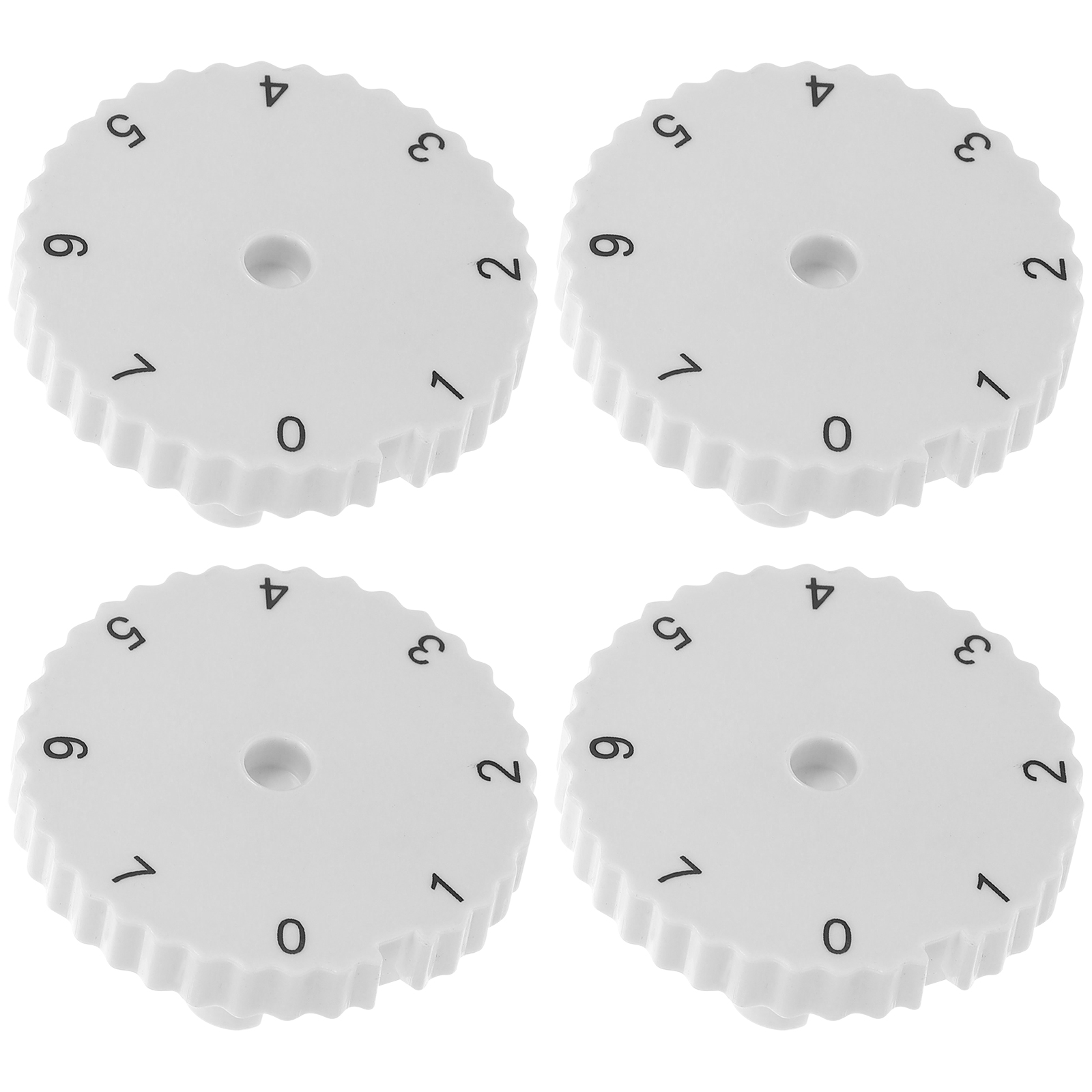 Supvox 4Pcs Multifunctional Temperature Control Knobs White Plastic ...