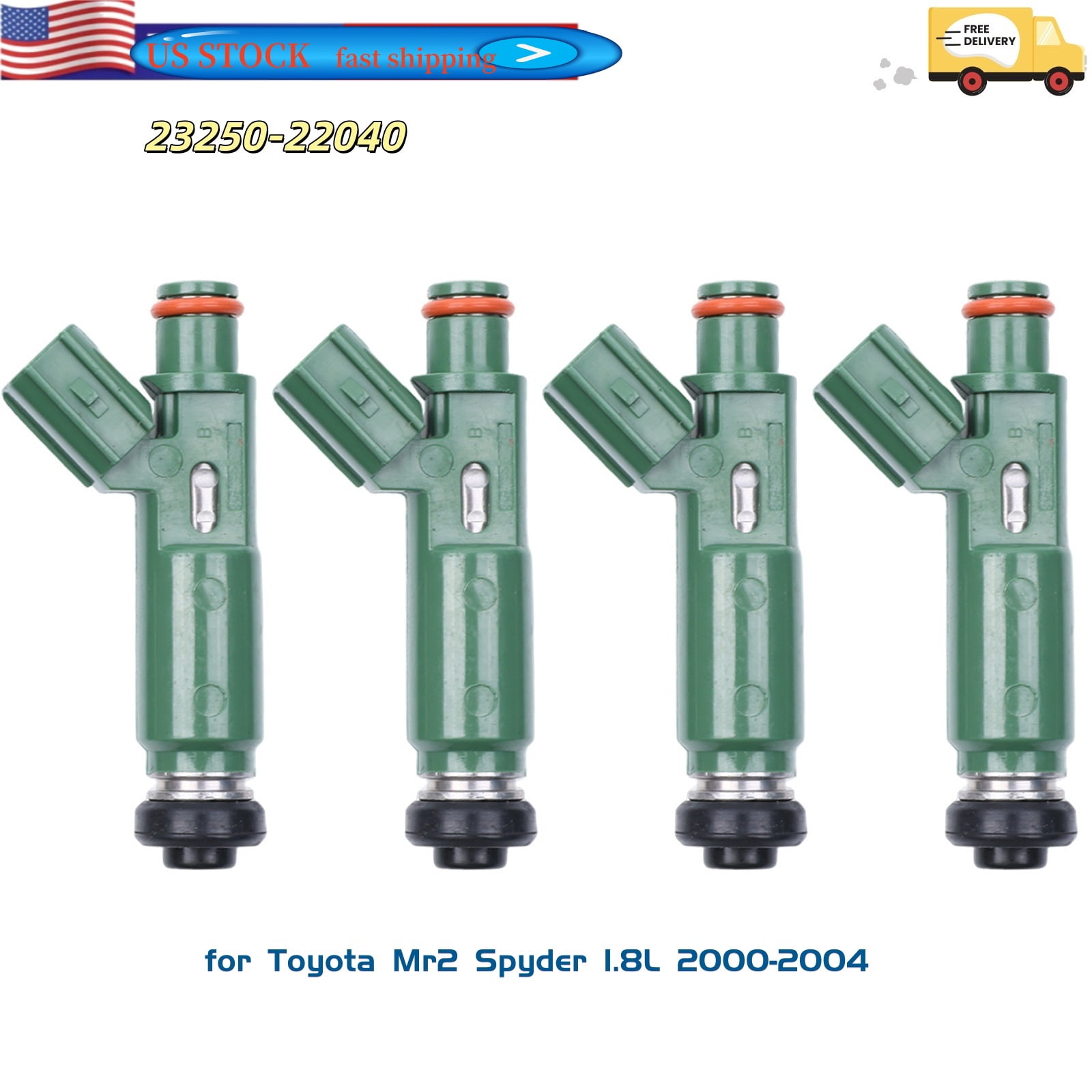 4Pcs Fuel Injectors Spray Nozzle fits for Toyota Mr2 Spyder 1.8L 2000 ...