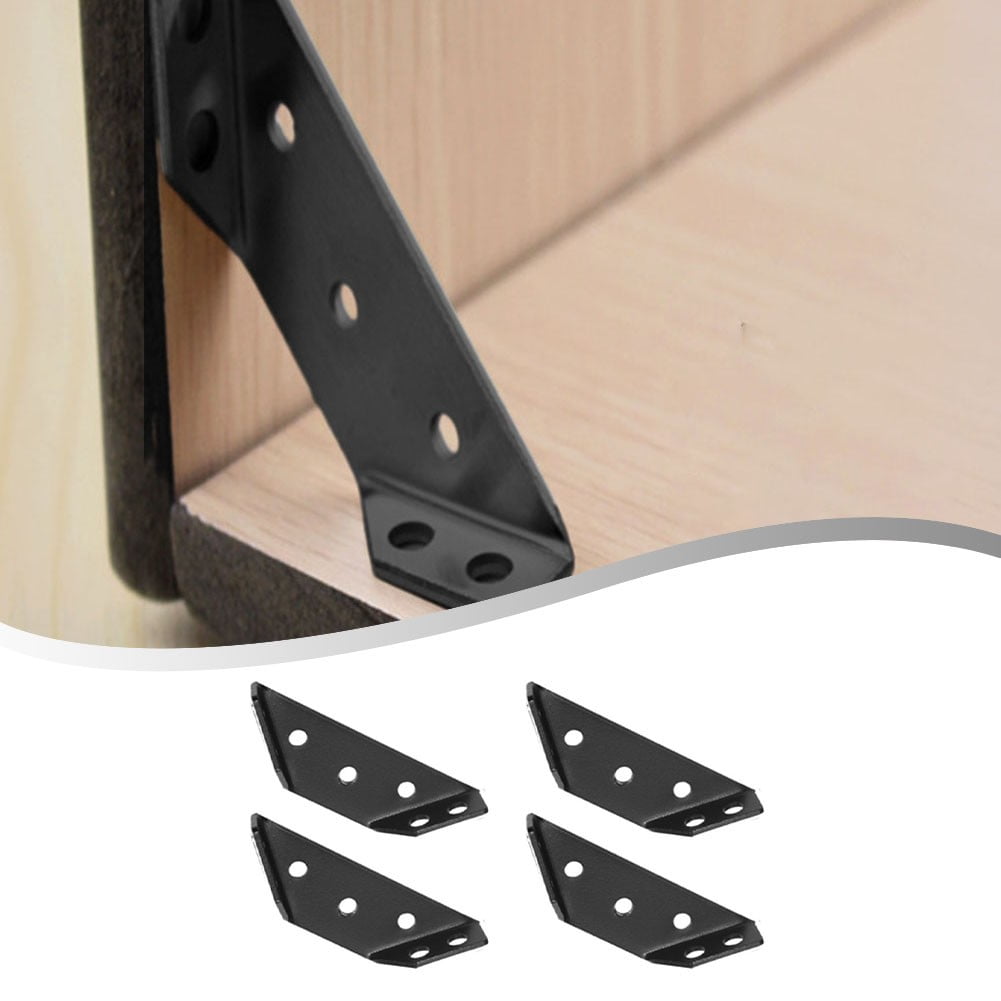 4Pcs Furniture Corner Connector Stainless Steel Triangle Support ...