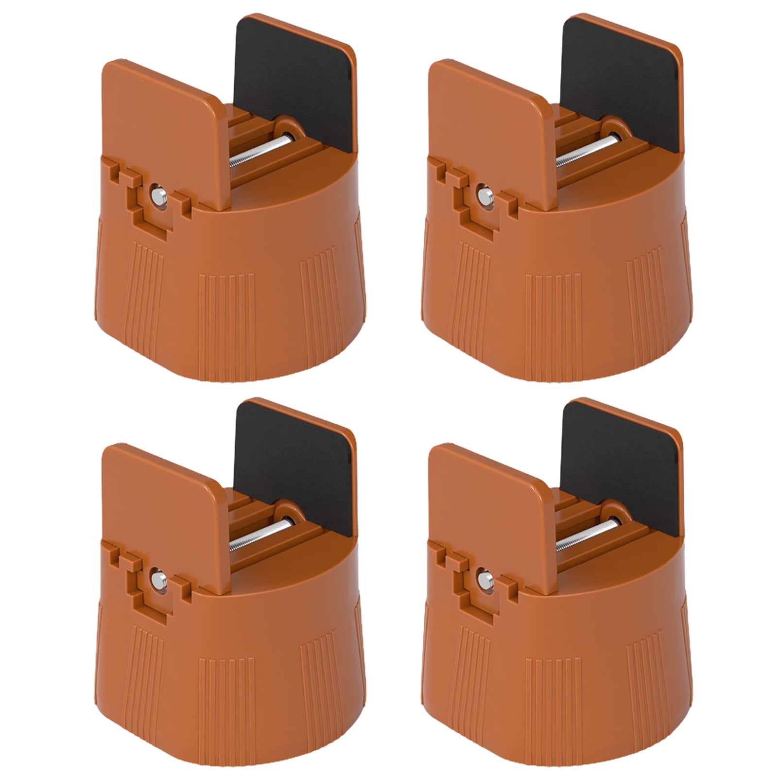 4Pcs Furniture Risers Non-slip 1500 Lbs Weight Capacity Table Foot Pad ...