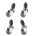4Pcs Furniture Swivels Casters Square Tube Universals Wheel Replacement ...