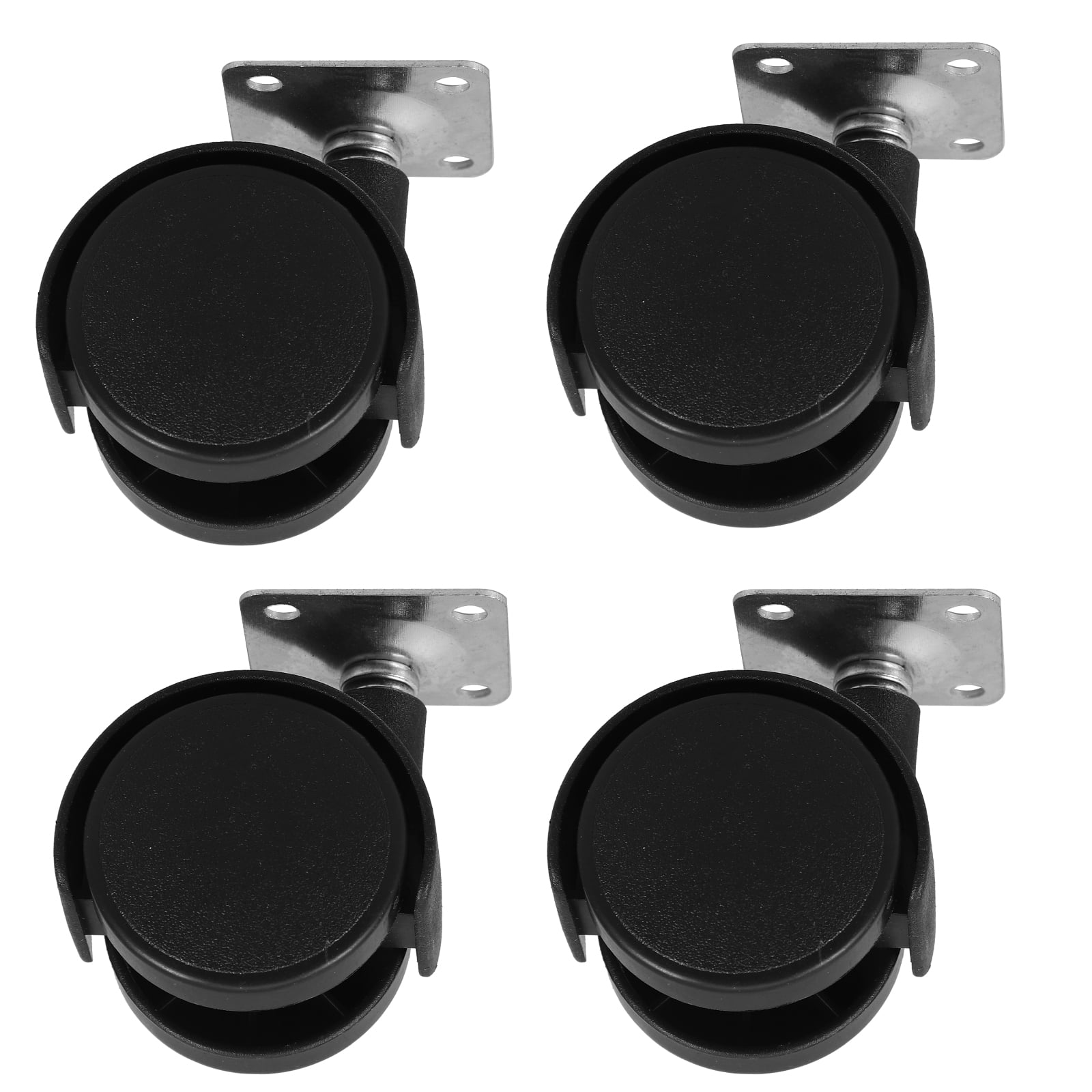 BRIGHTFUFU Round Caster Wheels Furniture Mobility 4Pcs 2.2x2x1.4in ...