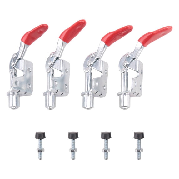 4Pcs GH-301AM 45Kg Toggle Clamp Quick Release Pull Action Vertical ...