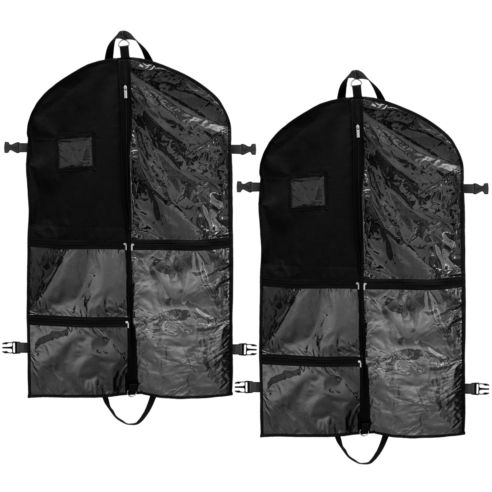 4Pcs Garment Bag Foldable Travel Clothes Bag with Carry Handle Oxford ...