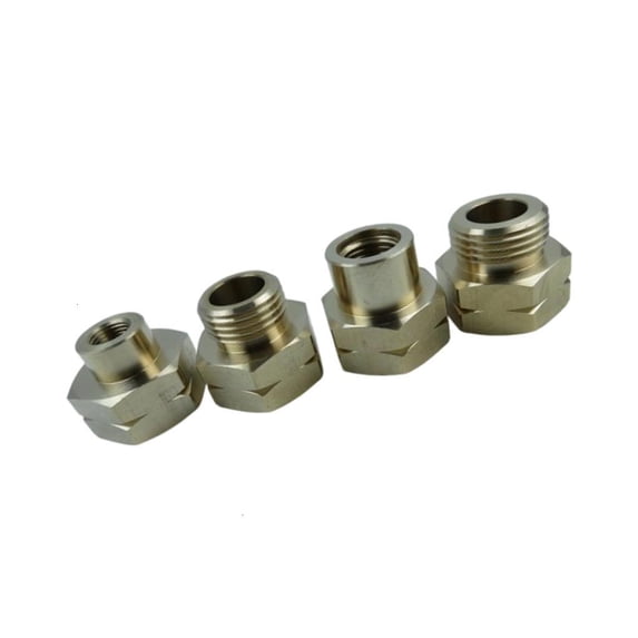 4Pcs Gas Cylinder Connection Adapter Brass Hexagonal Connector Easy to ...