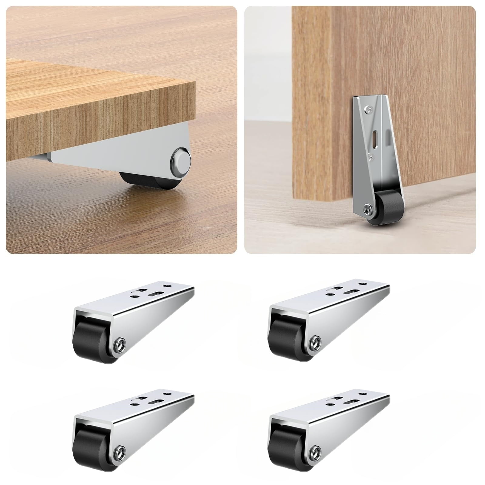 4Pcs Gate Caster Wheels Replacement, Small Caster Wheels and Roller ...